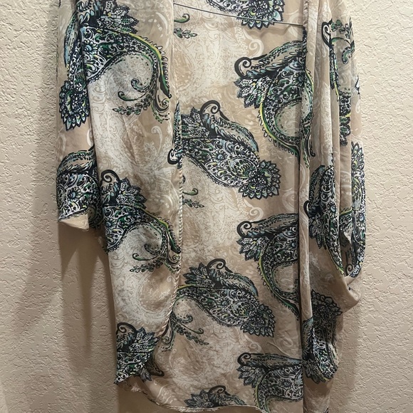 Caramel | Tops | Caramel Paisley Sheer Top | Poshmark
